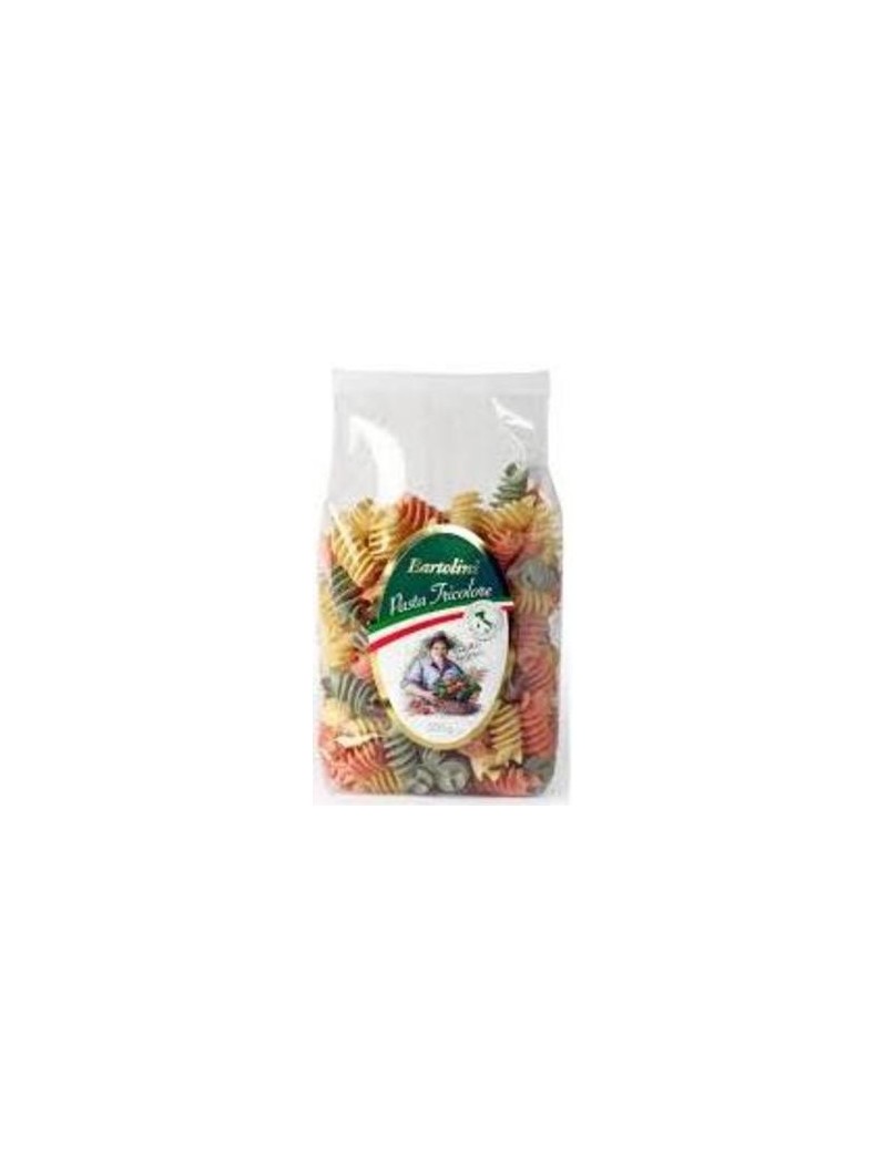Pasta Fusilli Tricolor Bartolini 500 g.